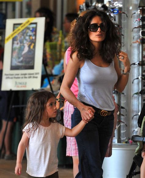 Salma Hayek Still Managed To Look Gorgeous As She Took Her Daughter