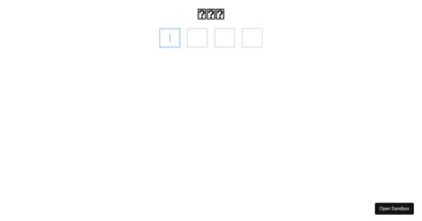 React Hook Pin Input Examples Codesandbox