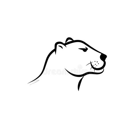 Panther Head Logo Icon Vector Illustration Stock Vector Illustration