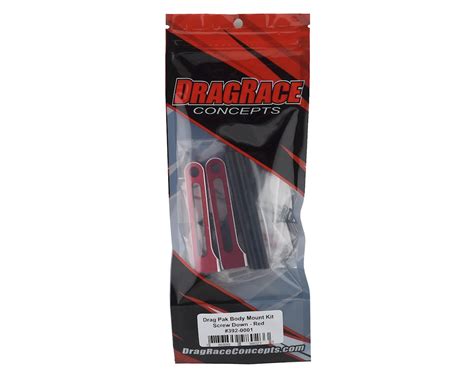 DragRace Concepts DRC1 Drag Pak Body Mount Kit Red Screw Down Style