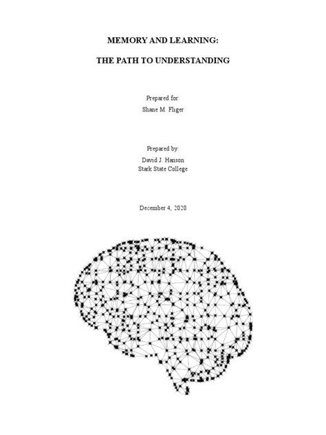 memory and learning the path to understanding pdf memory