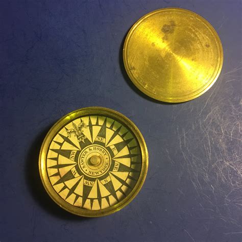 Zero Stock Antique Small Nautical Dry Card Compass Sawyer And Hobby New