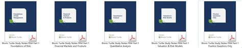 Bionic Turtle Study Notes FRM Part 1 5 Books Set 2023 Ebook345 Store