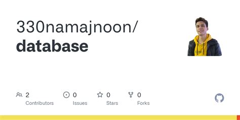 GitHub Namajnoon Database