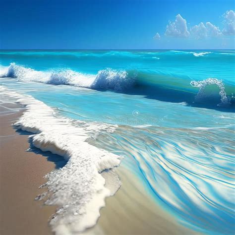 Ai Generated Sea Shore Stock Illustration Illustration Of Waves