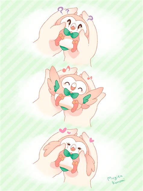 Mugita Konomi Rowlet Nintendo Pokemon Commentary Request Highres