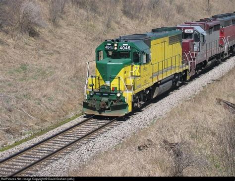 vsrr 4046 goderich exeter railway emd gp40 at guelph ontario canada