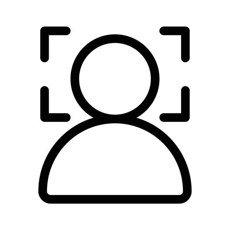 Face Detection Icon Design In Filled And Outlined Style 47848051 Vector