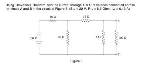 Solved Using Thevenin S Theorem Find The Current Through Chegg