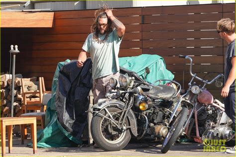 Jason Momoa Takes A Break From See Press To Enjoy Lunch With A Friend