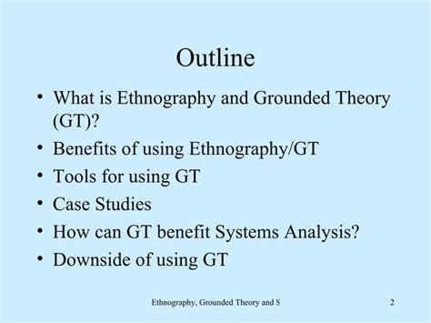 Ethnography Grounded Theory And Systems Analysis Ppt