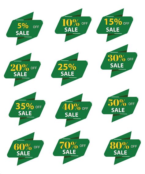 Up To 10 Percent Discount Round Sticker Badge With Offer Sale Offer