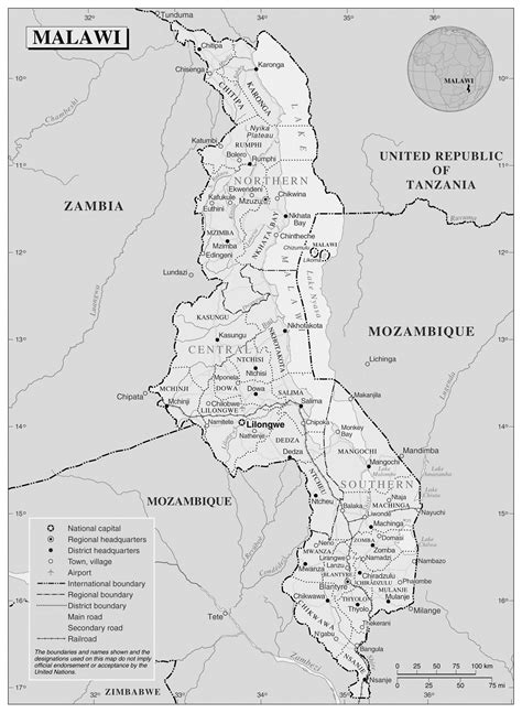 Maps Of Malawi Map Library Maps Of The World