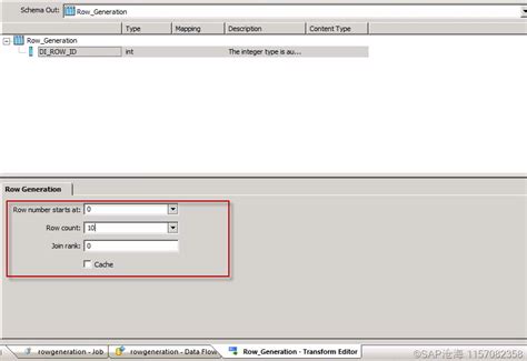 Step By Step 在sap Business Objects Data Services中使用row Generation
