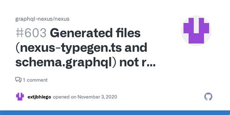 Generated Files Nexus Typegents And Schemagraphql Not Re Generated