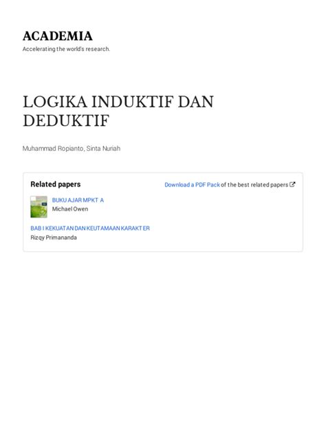 Logika Induktif Dan Deduktif20200713 65573 15jd05v With Cover