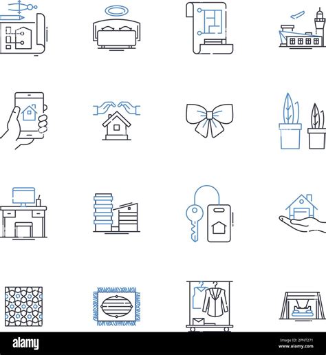 Exhibition Design Line Icons Collection Aesthetics Art Color Creativity Culture Display