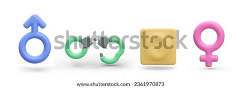 Sexo Seguro Símbolos De Género Masculino Vector De Stock Libre De