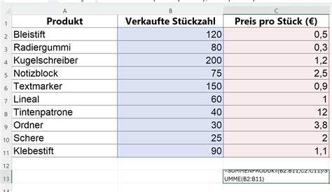 Excel Gewichteter Mittelwert So Berechnest Du Durchschnittswerte