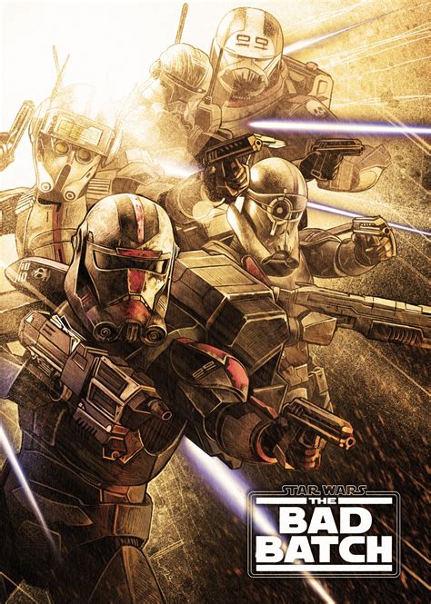 Star Wars The Bad Batch Poster By Chrisowenart