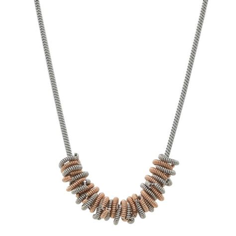 Staccato Guitar String Necklace Two Tone Etsy
