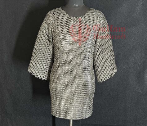 Handmade Stainless Steel Chainmail Shirt 9mm Medieval Armor For