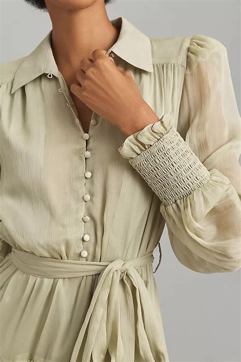 Elliatt Poppy Long Sleeve Ruffle Mini Dress Anthropologie