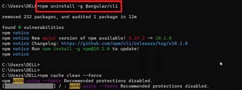 how to uninstall and reinstall angular cli debugbar