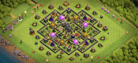2023 Coc Th 9 Base Layout With Base Copy Link Base Of Clans