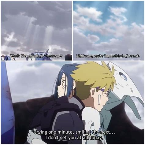 Ichigo And Hiro Scene Darling In The Franxx Crying Tomorrow