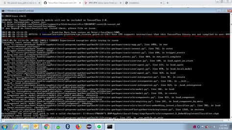 Rasa Shell Execution Error Could Not Load Path Due To Passed Savepath Is Not Valid