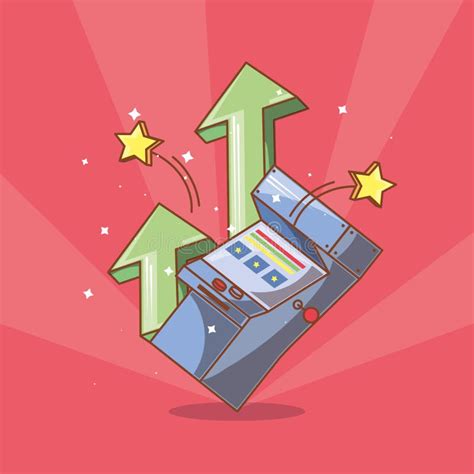Classic Video Game Console Of Coins Stock Illustration Illustration
