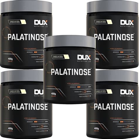 Kit 5x Palatinose 400g Sabor Natural Dux Nutrition Otimanutri