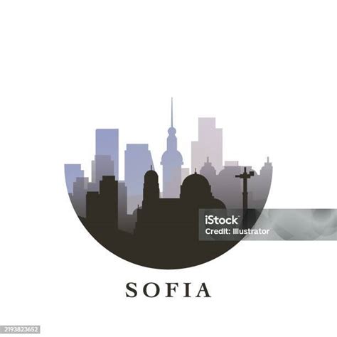 소피아 도시 풍경 그라디언트 벡터 배지 플랫 스카이 라인 로고 아이콘 0명에 대한 스톡 벡터 아트 및 기타 이미지 0명 개념 교회 Istock