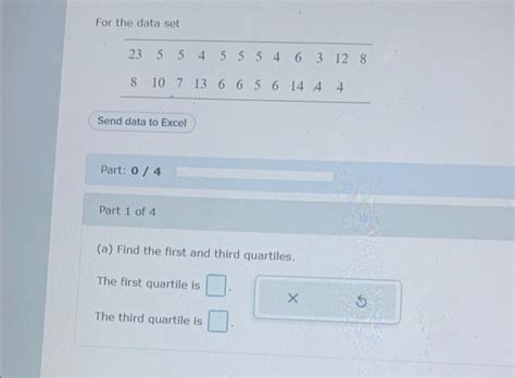 Solved For The Data Set Chegg
