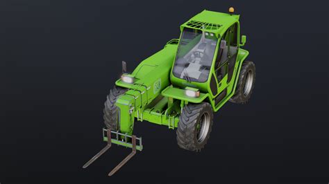 Artstation Telehandler Loader P 40 Animated And Rigged Game Assets