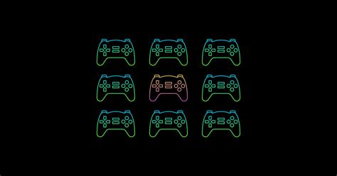 Minimalist Colorful Controllers Controller Sticker Teepublic