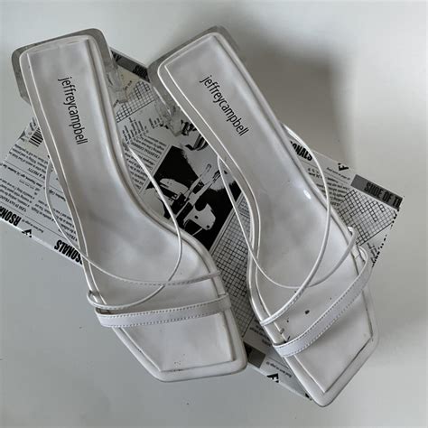 Jeffrey Campbell Mule Kitten Heels With Clear Pvc Depop