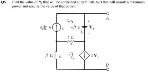 Solved Find The Value Of RL That Will Be Connected Chegg Com