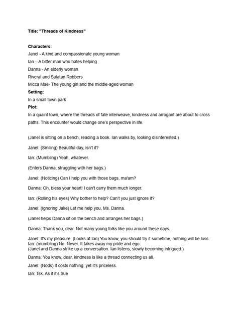 One Act Play Script Pdf