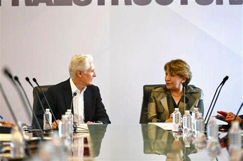 DELFINA GÓMEZ Y ALFREDO DEL MAZO REVISAN OBRAS ESTATALES