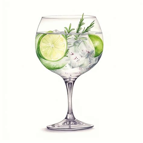 Premium Ai Image Watercolour Cocktail