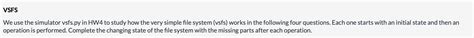 Solved Vsfswe Use The Simulator Vsfs Py In Hw To Study Chegg