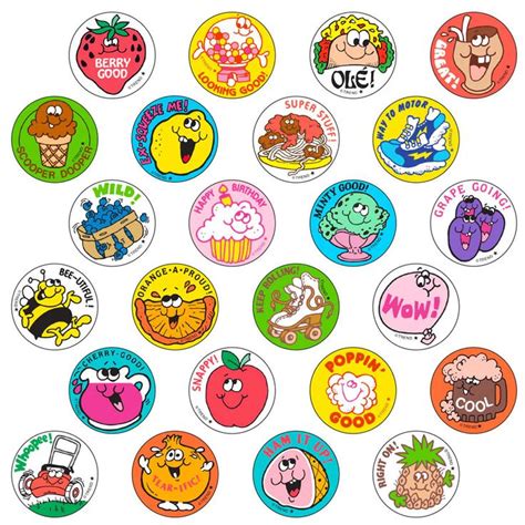 Scratch And Sniff Stickers Retro Scratch N Sniff Stinky Sticker Set