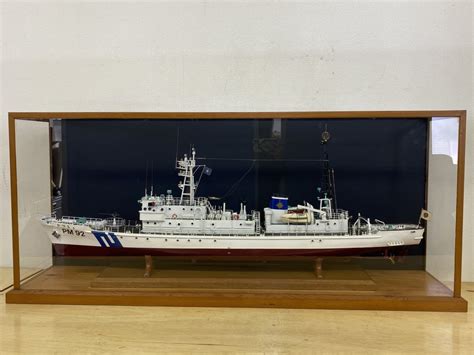 1 50スケール 全長128cm 精密金属模型 海上保安庁 PM92 巡視船 かつら オールスチール 模型 精密模型 オブジェ 置物 博物館級