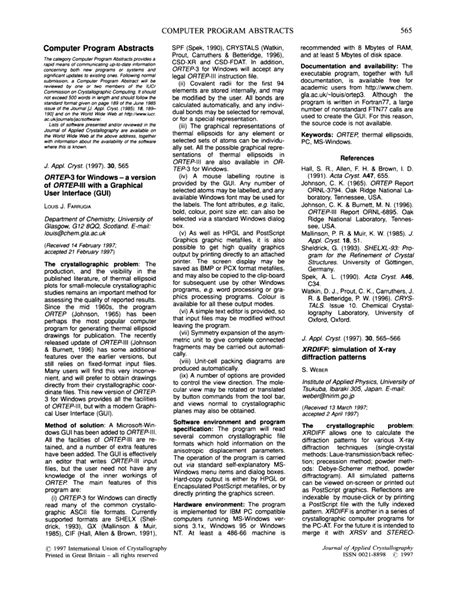 Pdf Xrdiff Simulation Of X Ray Diffraction Patterns