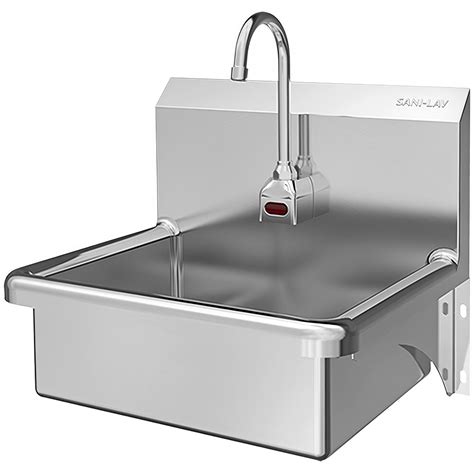 Sani Lav 705b 20 X 17 12 Wall Mounted Hands Free Sink With 1 Battery
