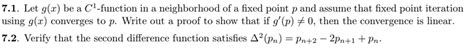 Solved Let G X Be A Cl Function In A Neighborhood Of A Chegg Com
