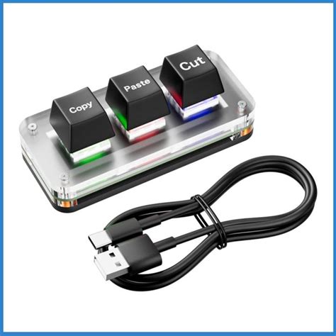 Rgb Ctrl X C V Shortcut One Handed Keyboard Key Gaming Keypad Usb