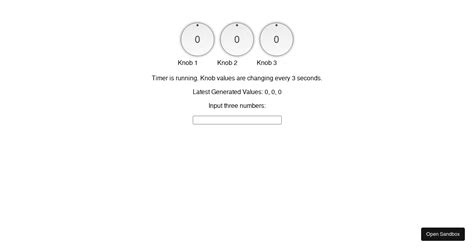 React Dial Knob Examples CodeSandbox